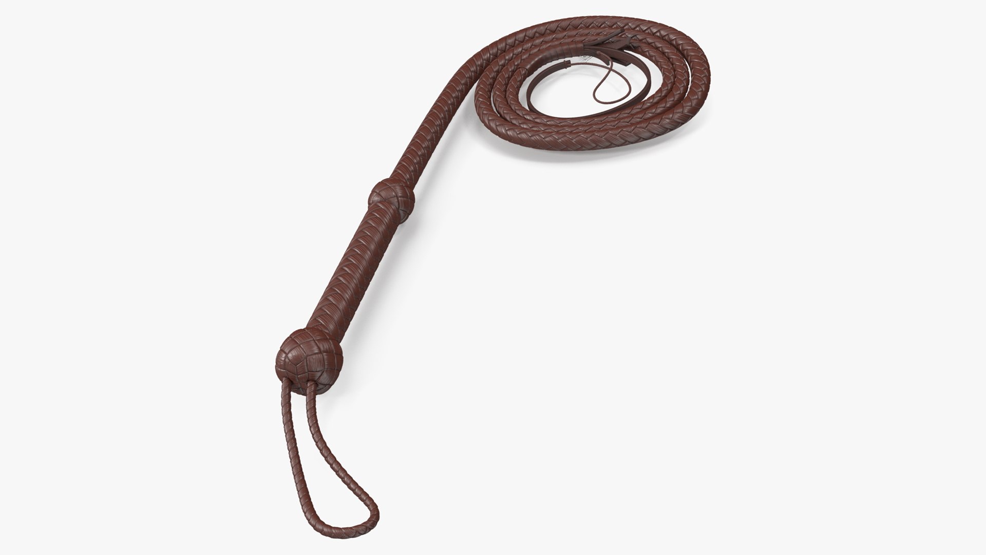 3D Cowboy Whip Brown Rigged - TurboSquid 2104650