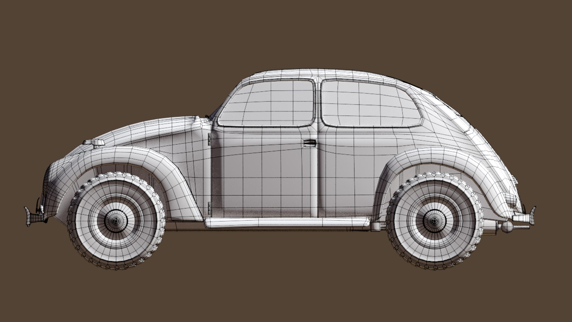 3D Model German Wwii Staff Car Vehicle - TurboSquid 1401681