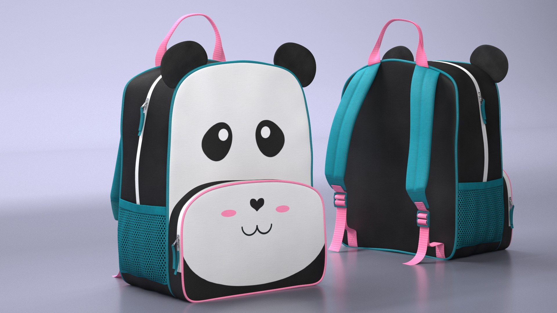 Kids Panda Backpack 3D - TurboSquid 2238895