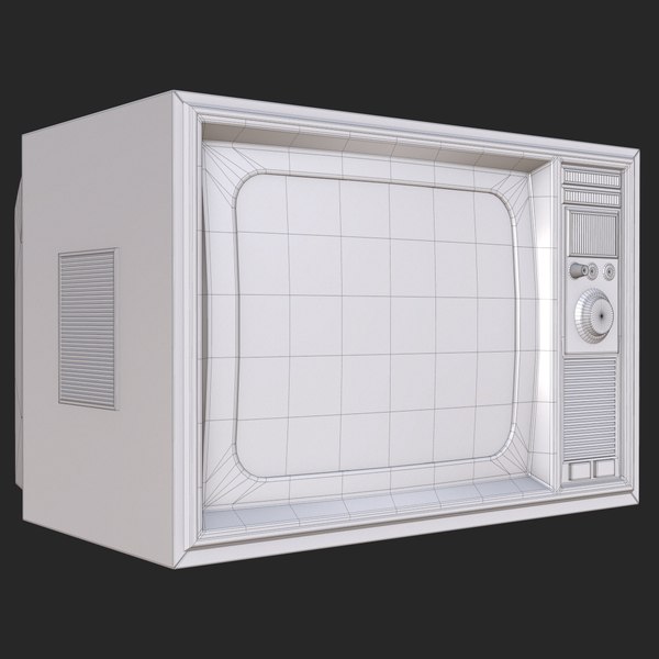 Retro television 1980s model - TurboSquid 1417079