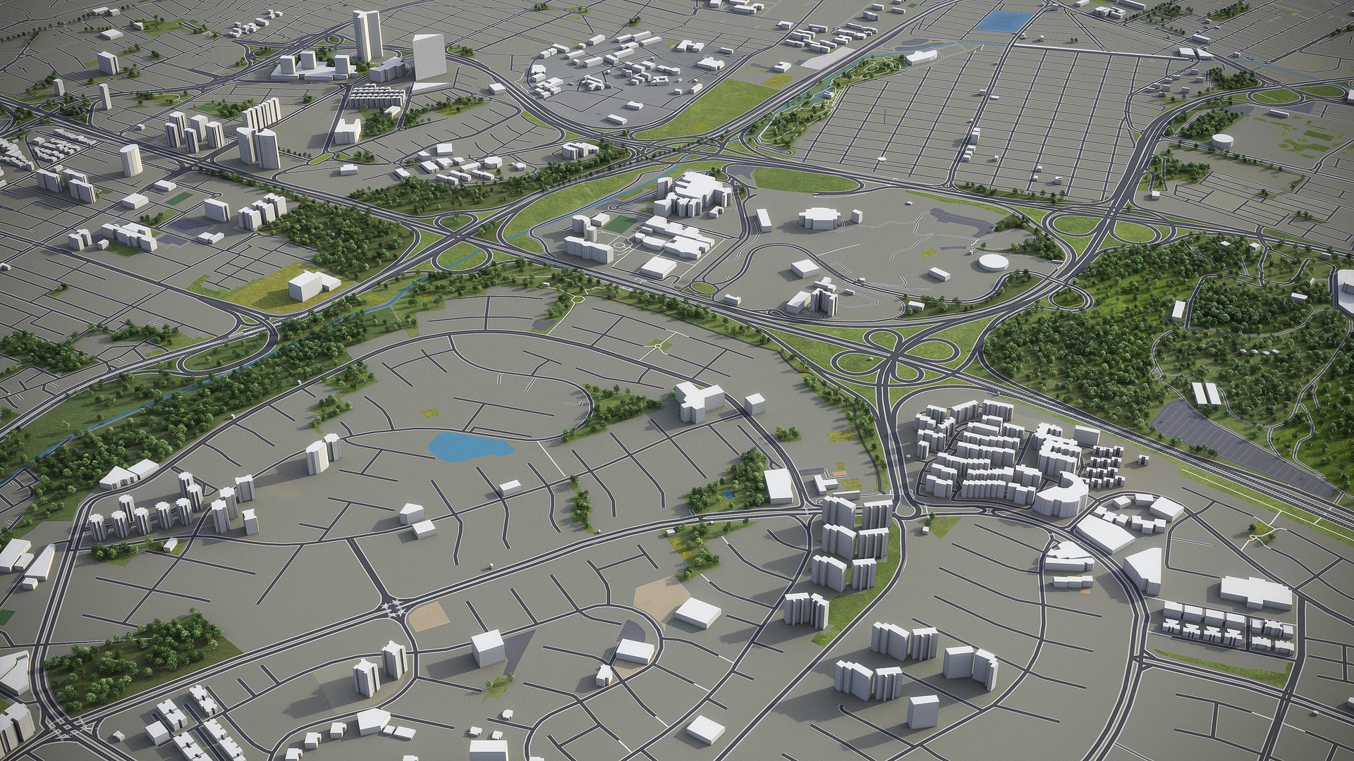 Tehran - Karaj Surrounding 3D Model - TurboSquid 1494650