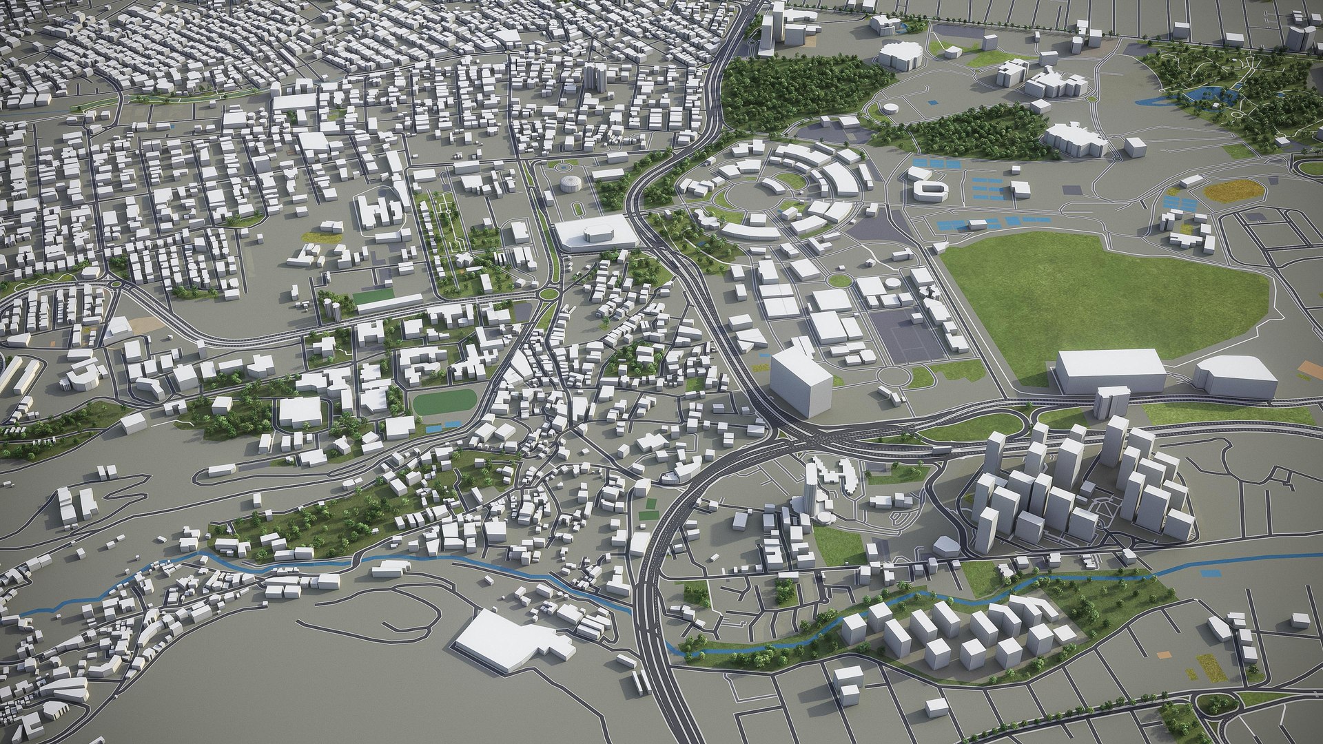 Tehran - Karaj Surrounding 3D Model - TurboSquid 1494650