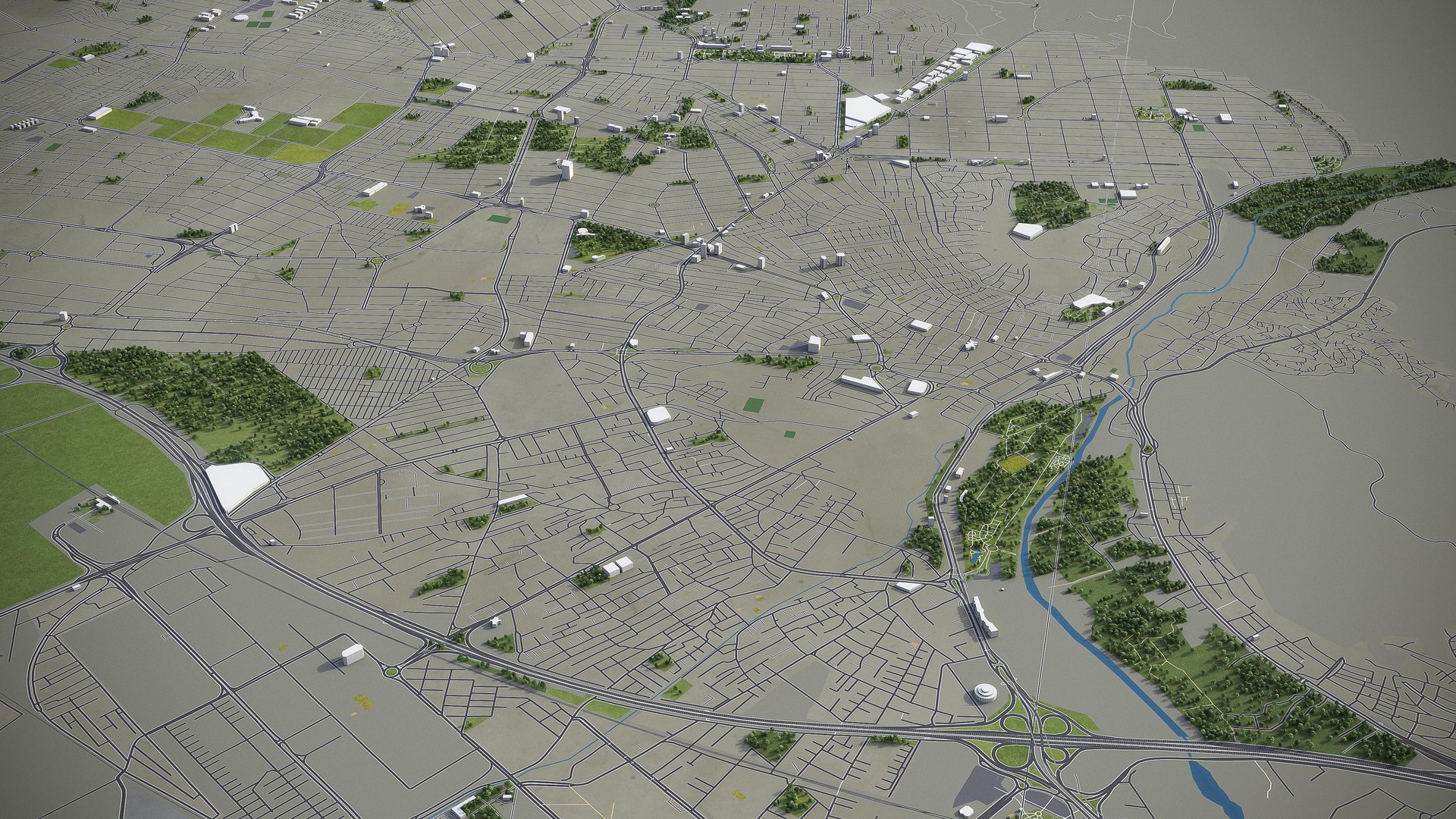 Tehran - Karaj Surrounding 3D Model - TurboSquid 1494650