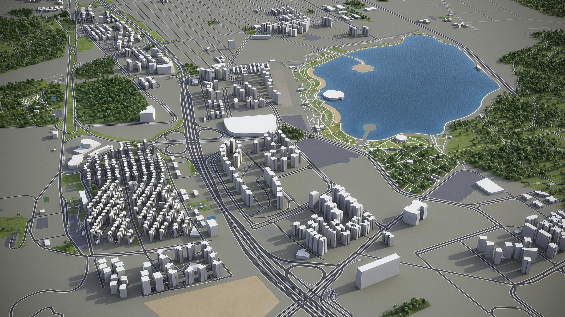 Tehran - Karaj Surrounding 3D Model - TurboSquid 1494650