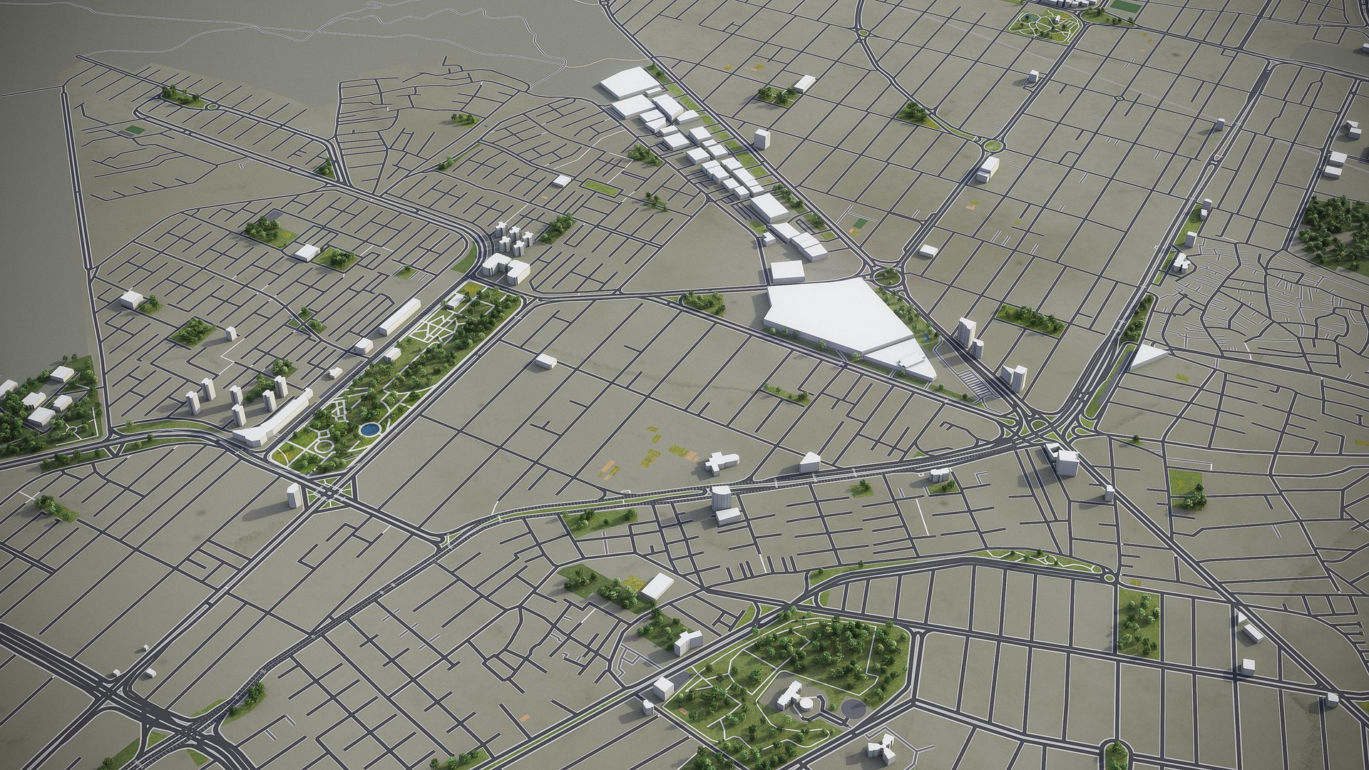 Tehran - Karaj Surrounding 3D Model - TurboSquid 1494650