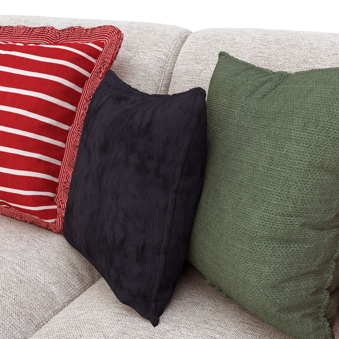 Victorian Style Sofa With Wheels And Pillows 3D Model - TurboSquid 2166137