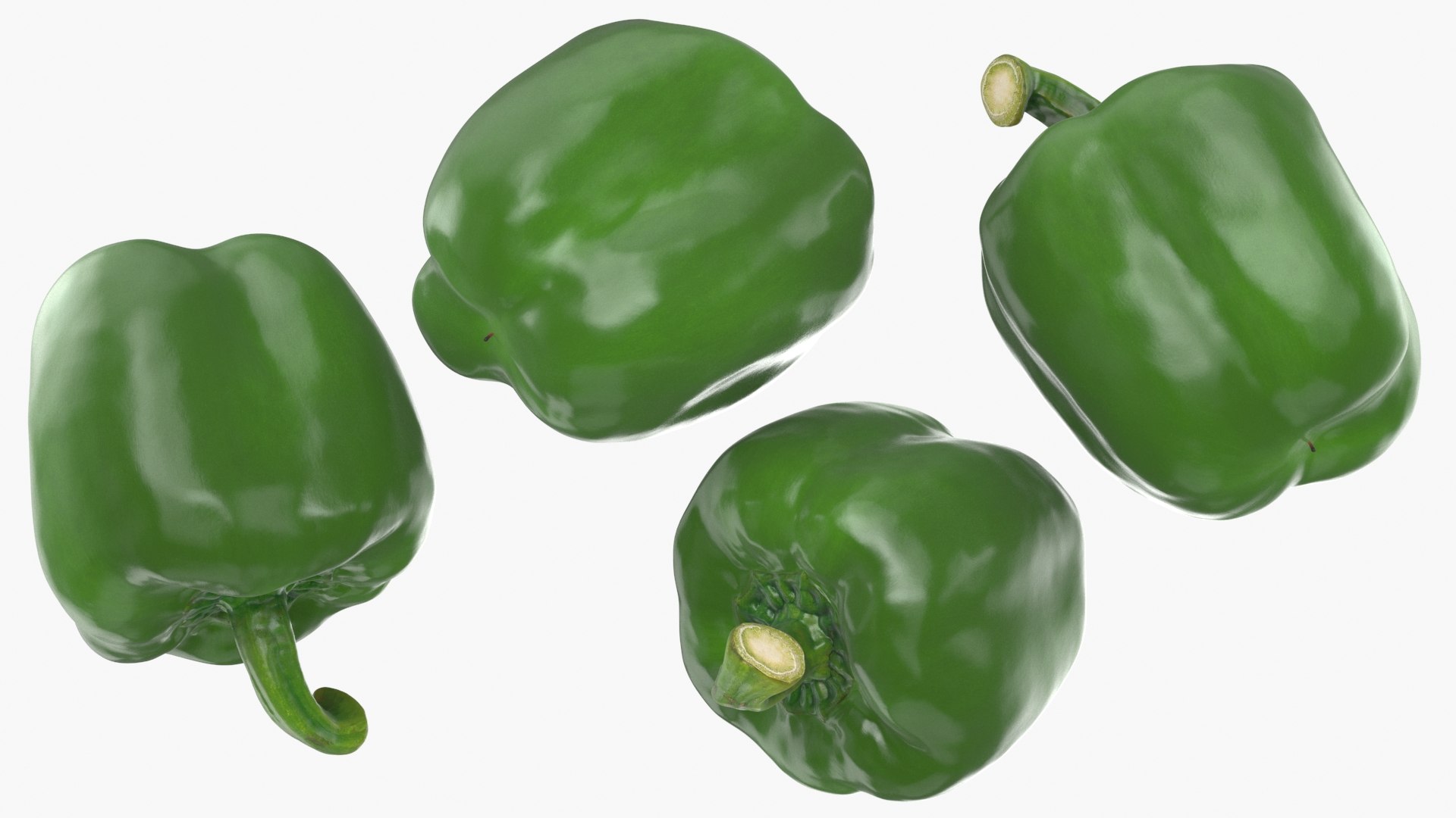 3D model Green Bell Pepper - TurboSquid 1977457