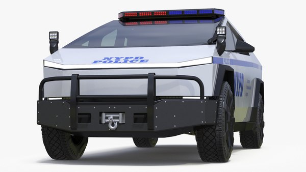 modelo 3d Cibercamión Tesla de la policía de Nueva York - TurboSquid ...