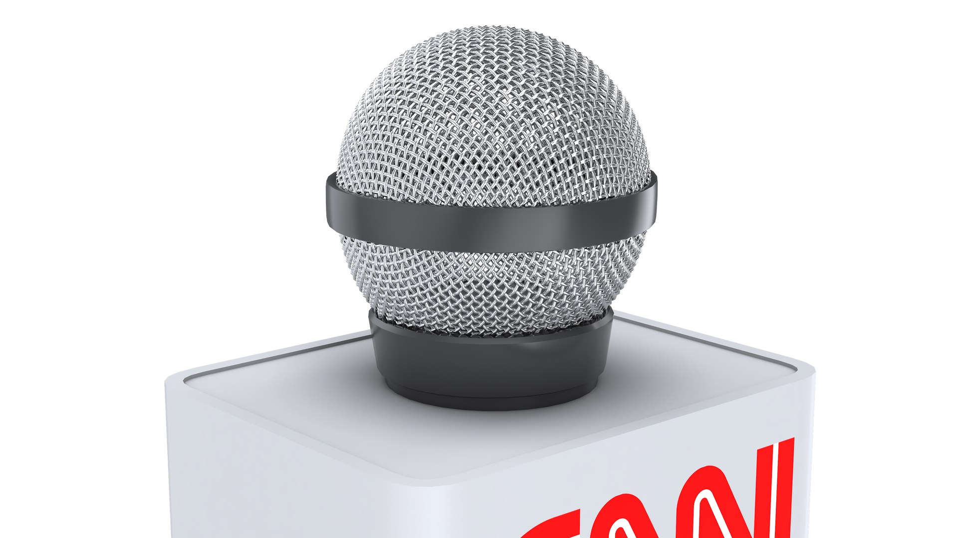 CNN Reporter Microphone 3D Model - TurboSquid 2270137