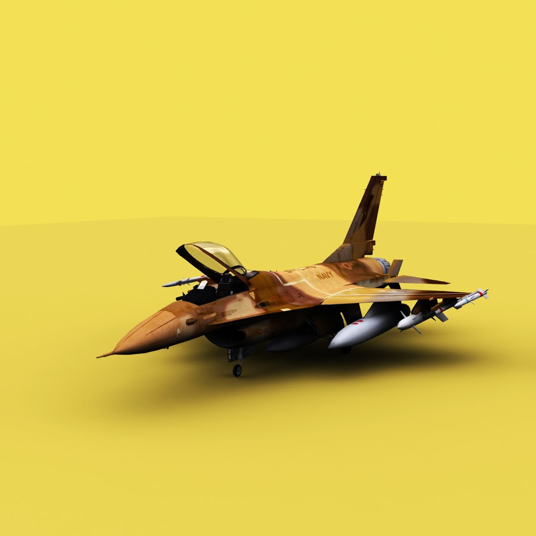 Navy F-16 3D Model - TurboSquid 1386595