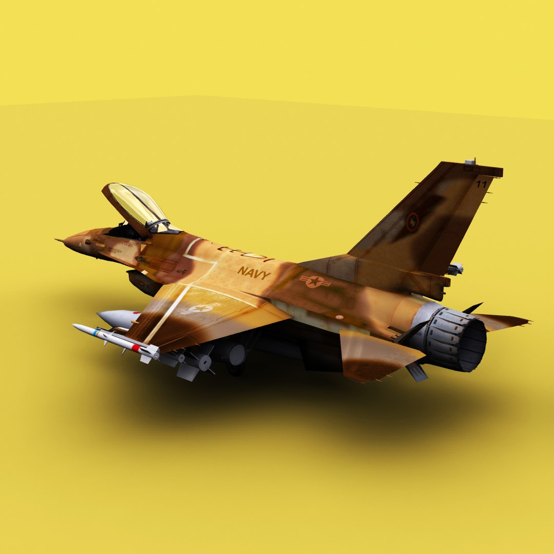 Navy F-16 3D Model - TurboSquid 1386595