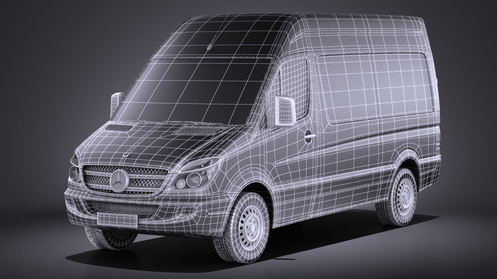Mercedes Sprinter Ii 3d Model