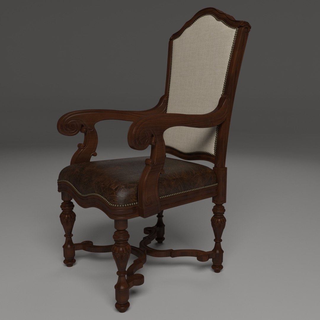 3D Model Arm Chair Valencia - TurboSquid 1158461