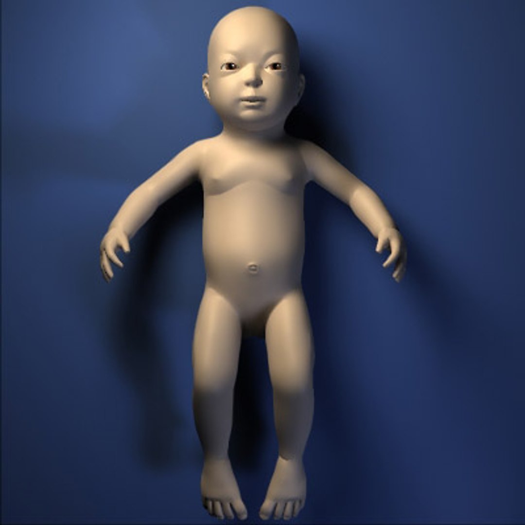 3d Baby Human Model