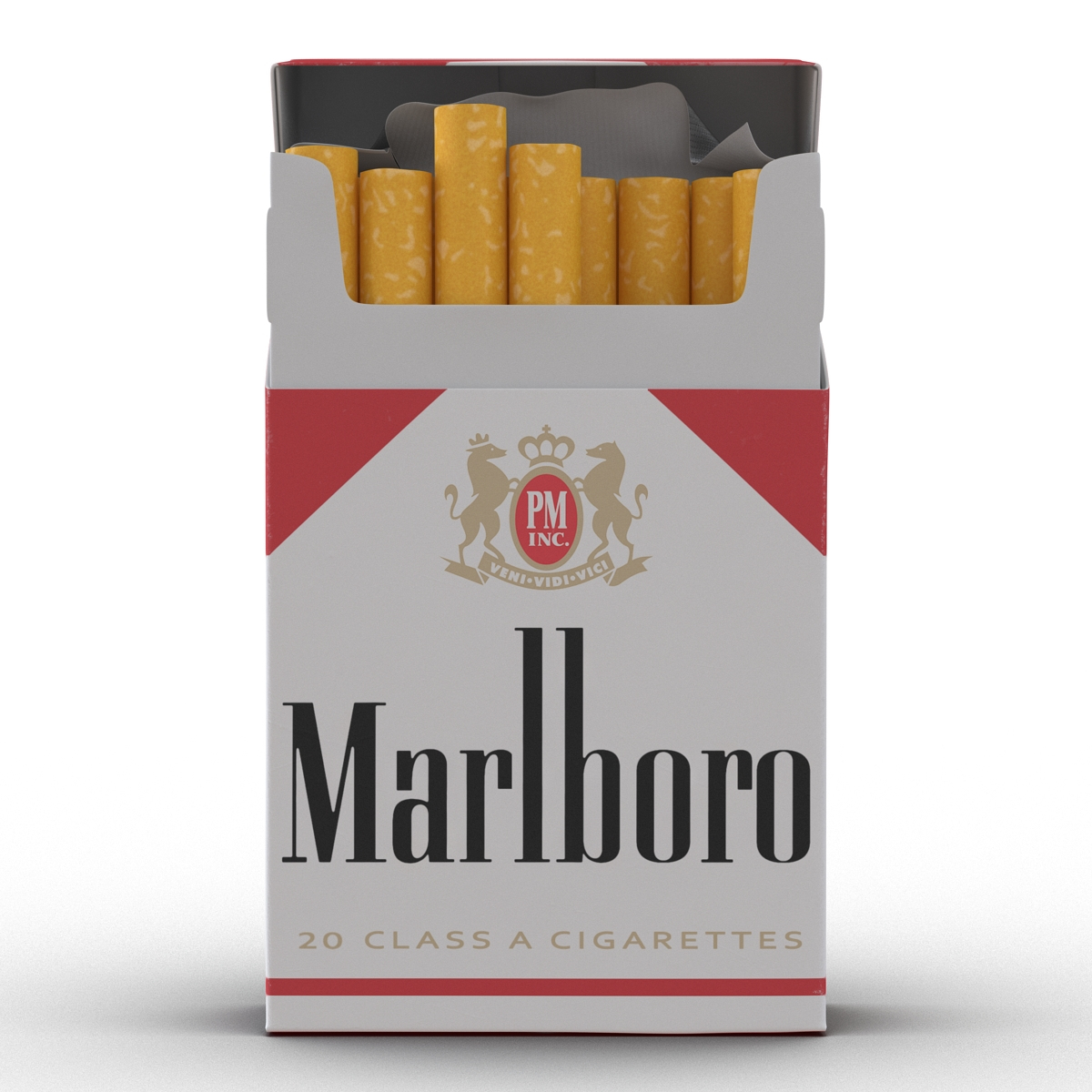 Geöffnete Zigarettenpackung Marlboro 3D-Modell - TurboSquid 1026571