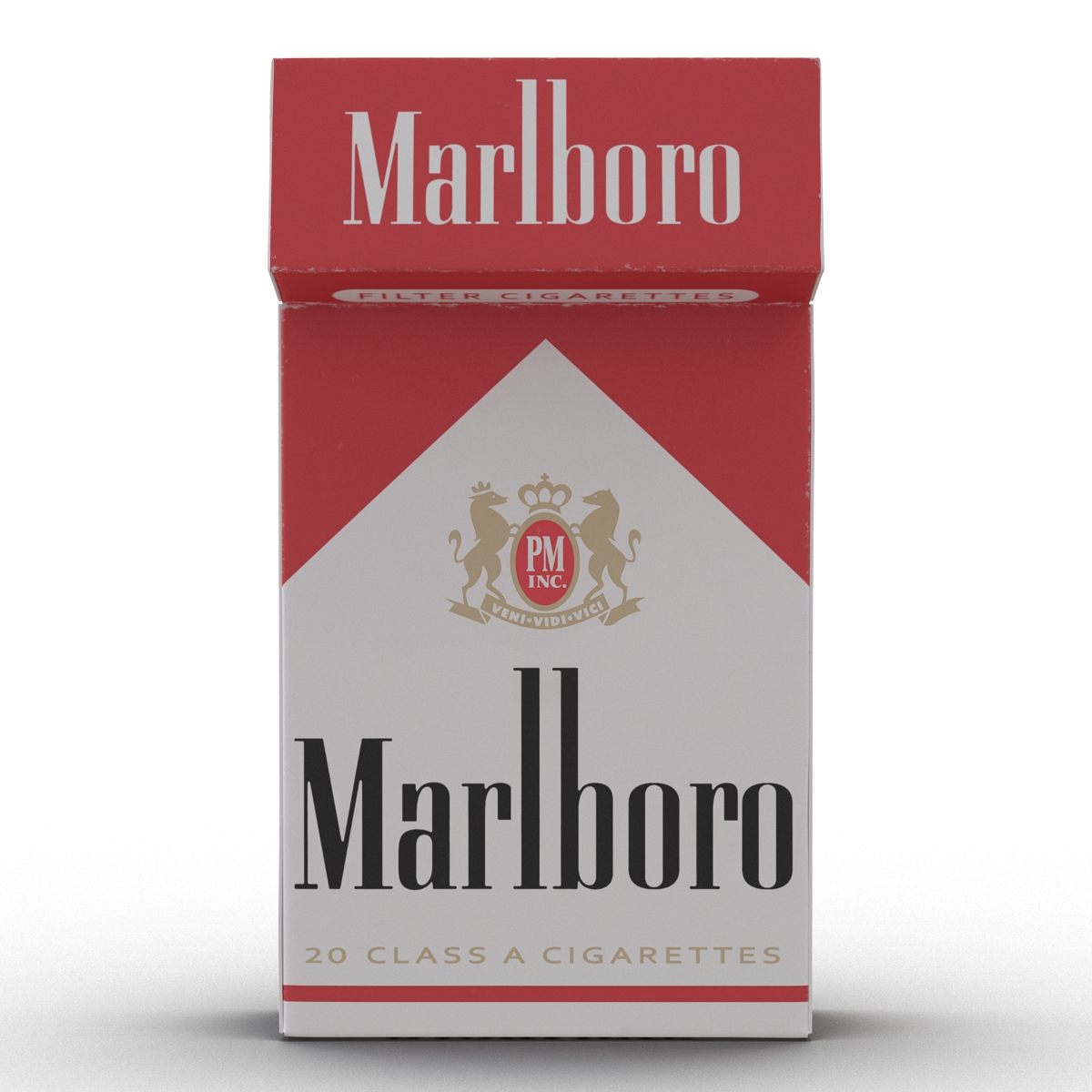 modelo 3d Paquete de cigarrillos abiertos Marlboro - TurboSquid 1026571