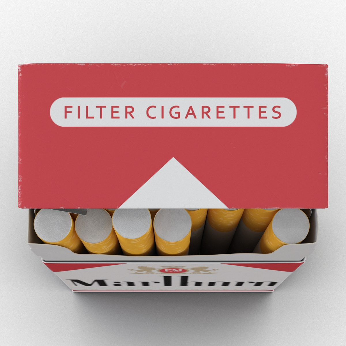 Geöffnete Zigarettenpackung Marlboro 3D-Modell - TurboSquid 1026571