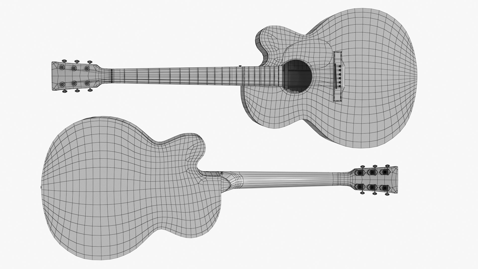 Acoustic Guitar 3D Model - TurboSquid 2395862