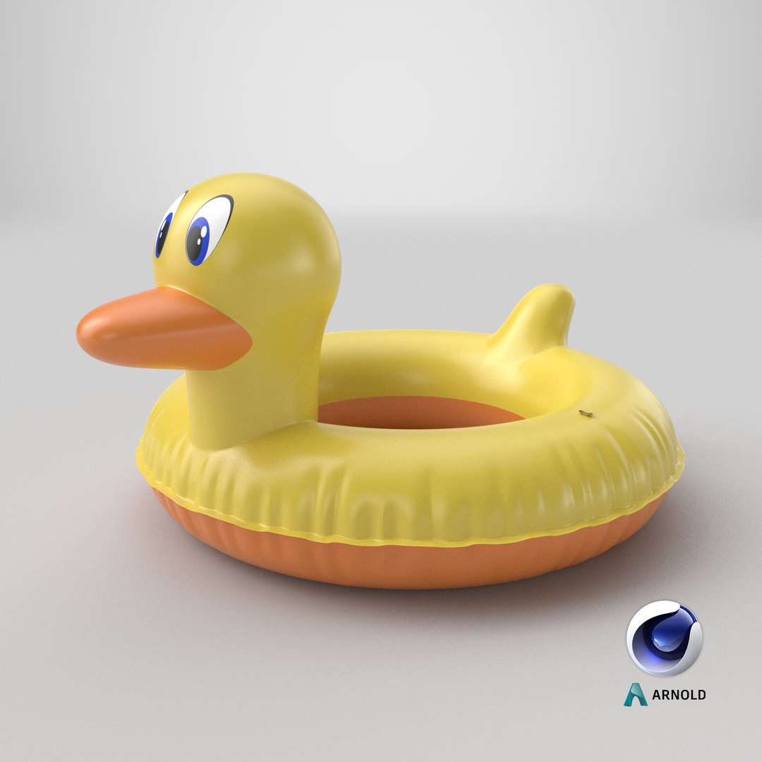 3D Detailed Duck Pool Ring - TurboSquid 2246224