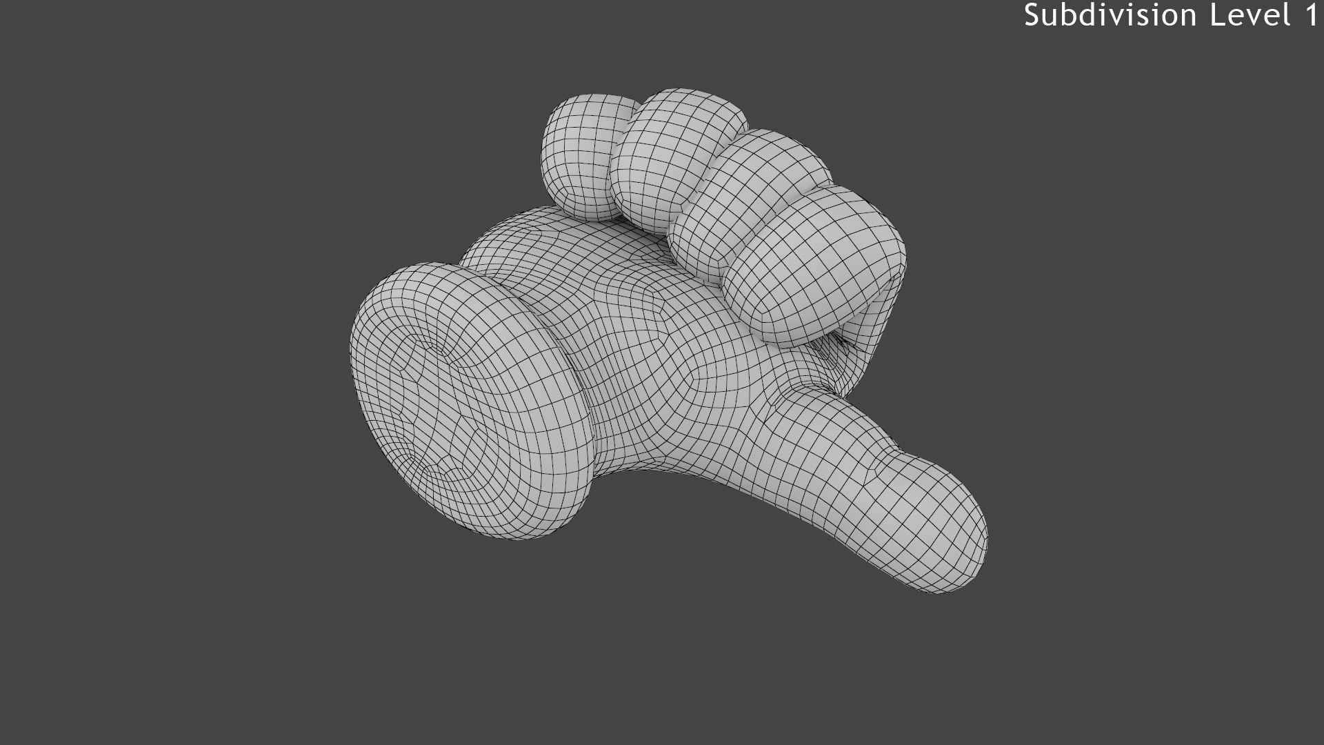 Cartoon Hand 3D - TurboSquid 1698580