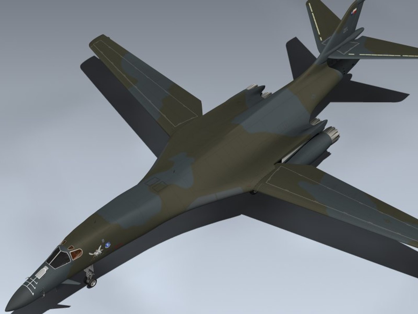 3d b-1b lancer penetrator model