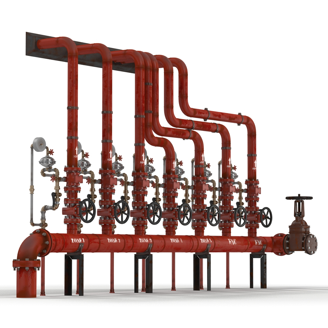 3D industrial pipes - TurboSquid 1169047