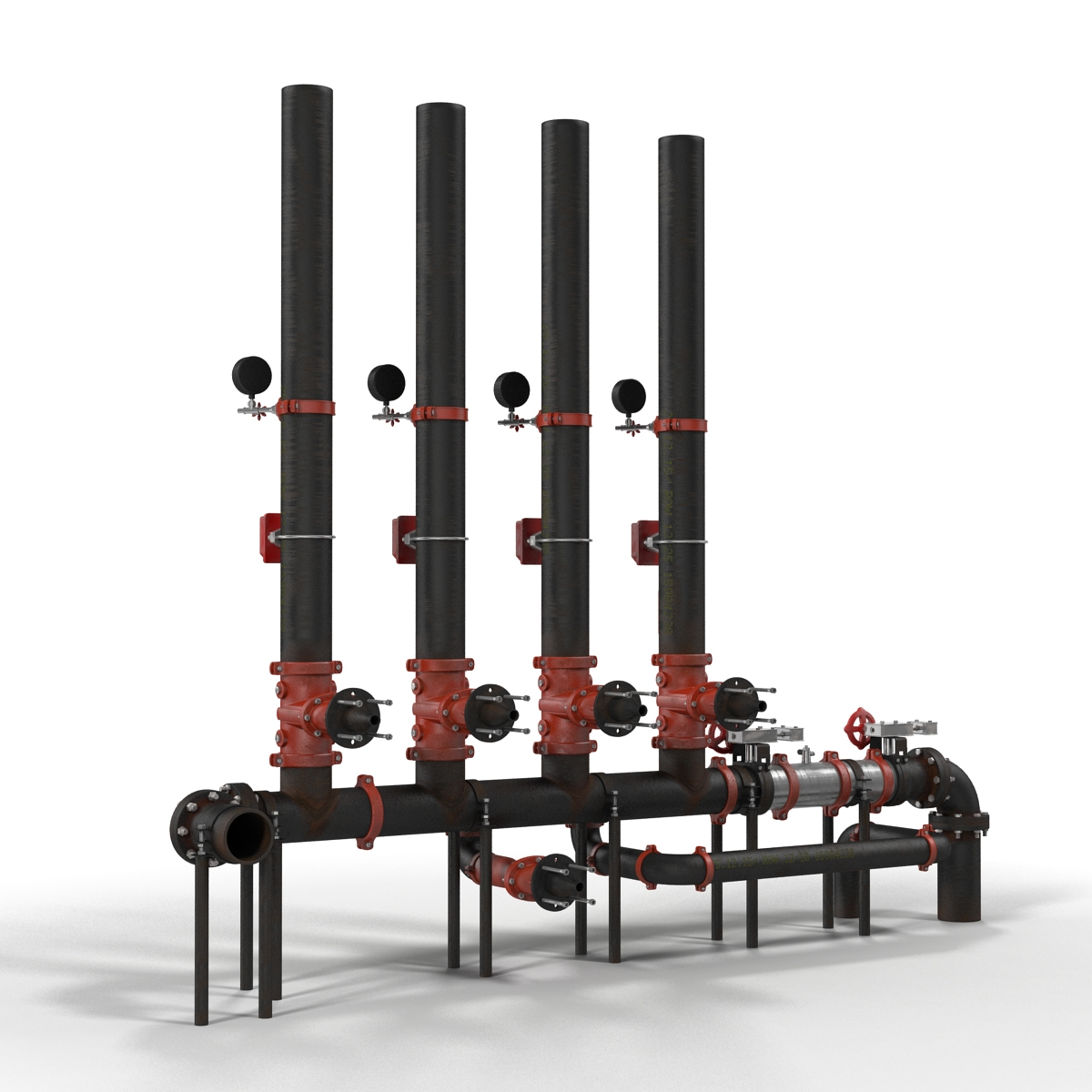 3D industrial pipes - TurboSquid 1169047