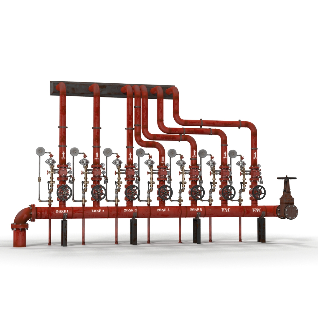 3D Industrial Pipes - TurboSquid 1169047