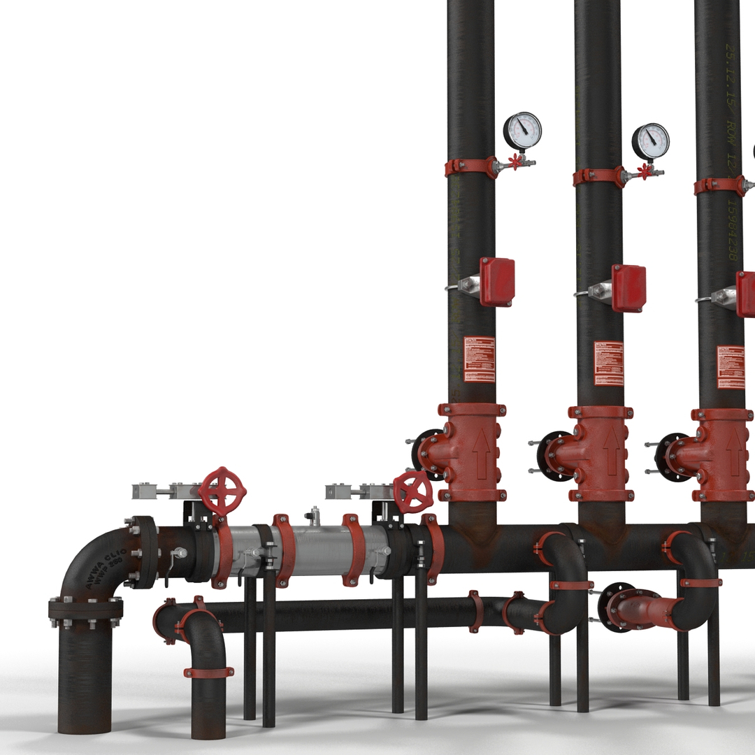 3D industrial pipes - TurboSquid 1169047