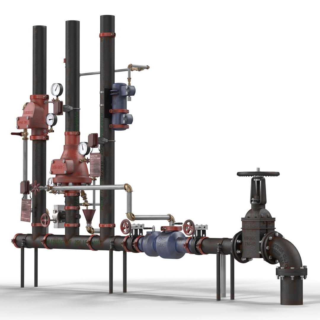 3D industrial pipes - TurboSquid 1169047