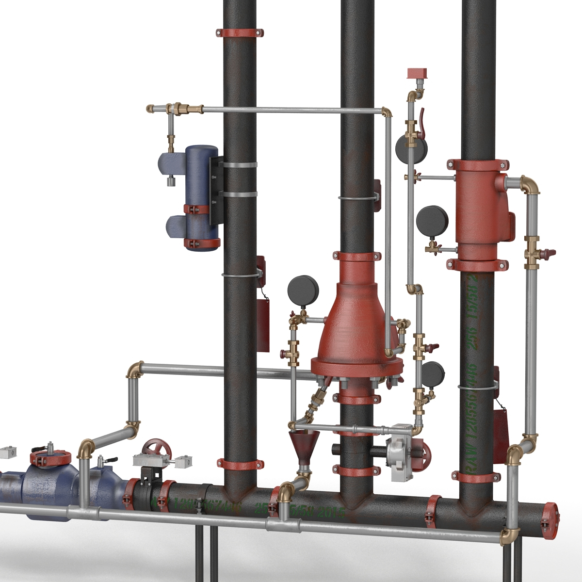 3D industrial pipes - TurboSquid 1169047