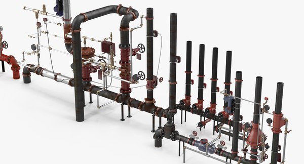 3D industrial pipes - TurboSquid 1169047