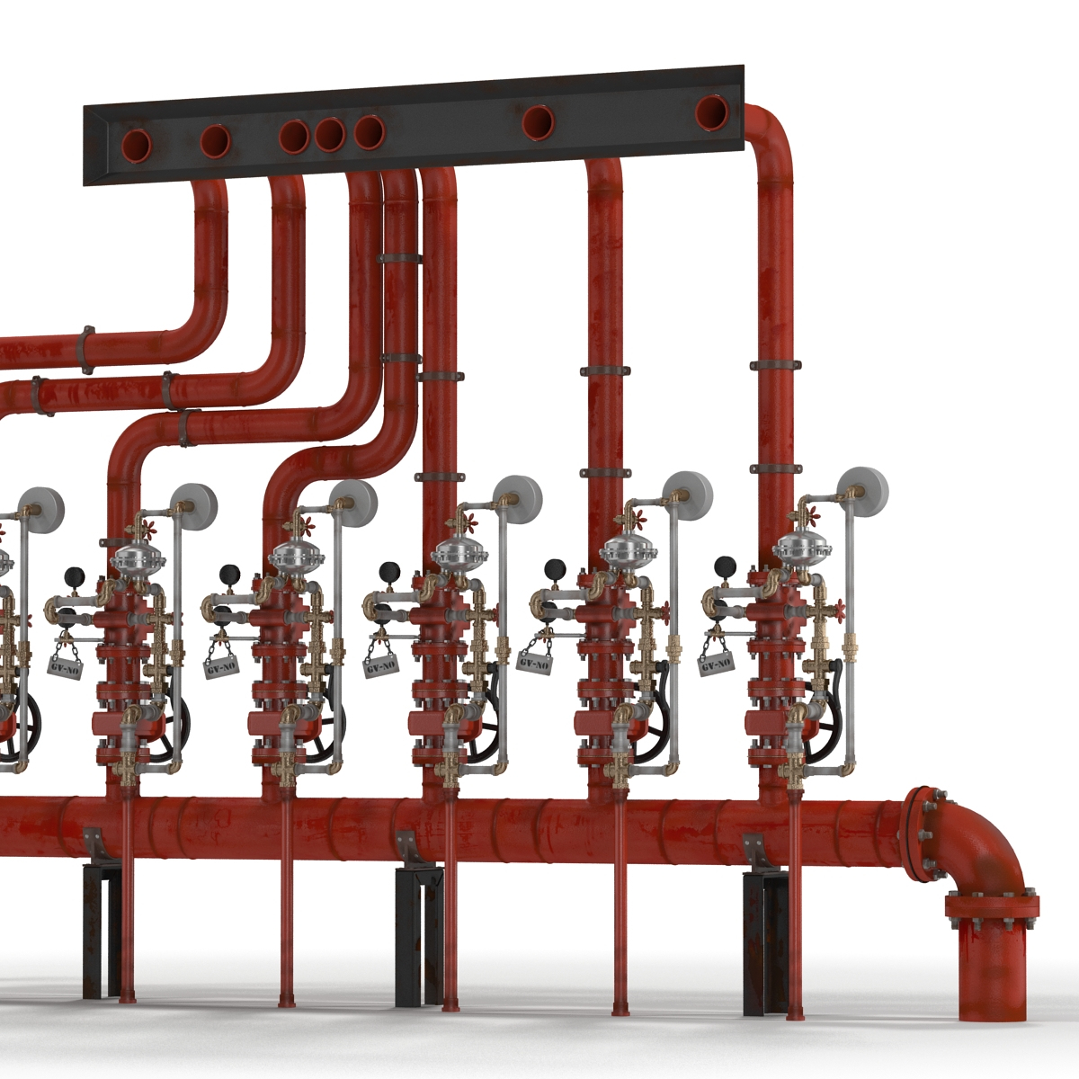 3D industrial pipes - TurboSquid 1169047