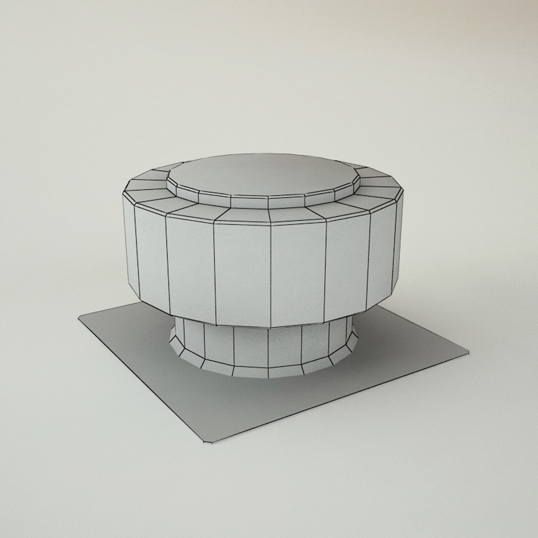 Pack Rooftop Vents 3d Model