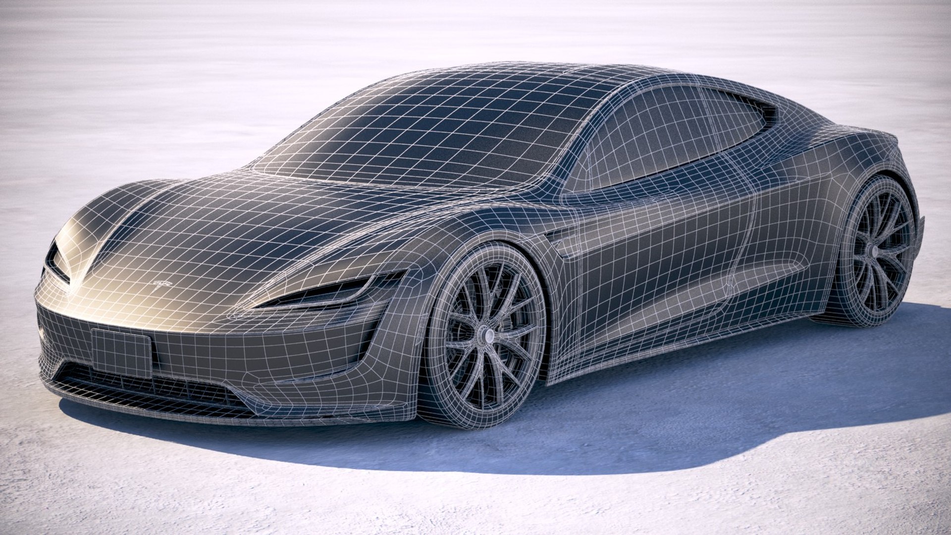 3D Tesla Roadster 2020 - TurboSquid 1237414