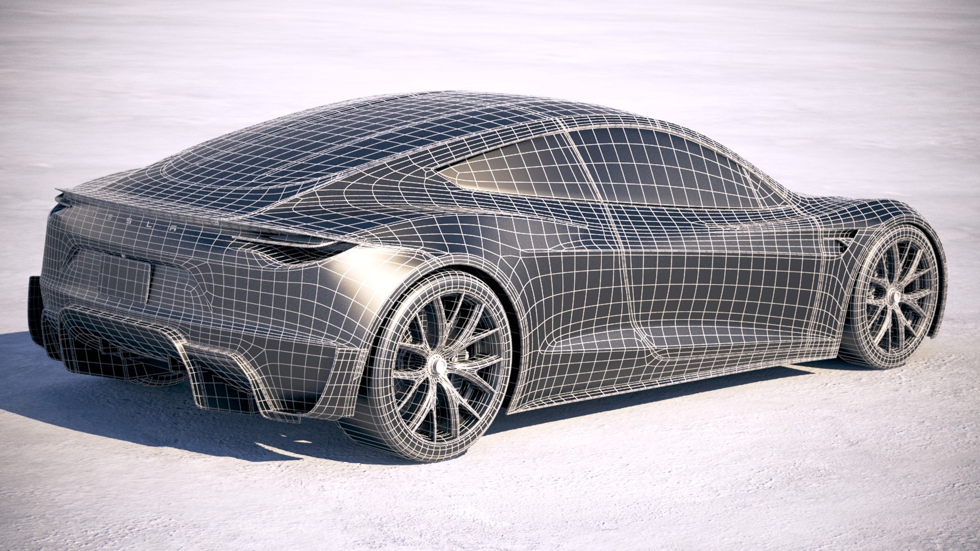 3D Tesla Roadster 2020 - TurboSquid 1237414