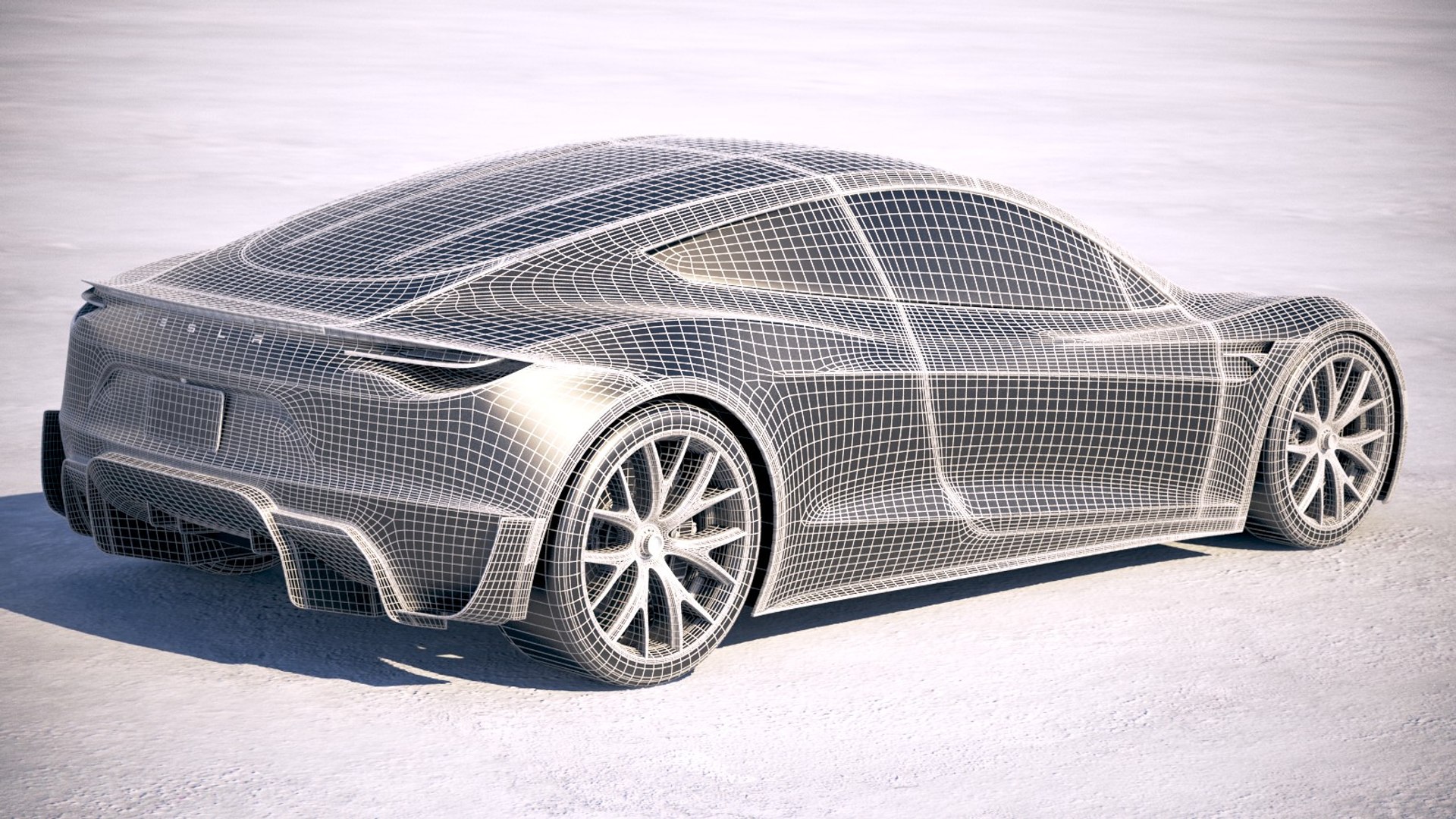 3D Tesla Roadster 2020 - TurboSquid 1237414