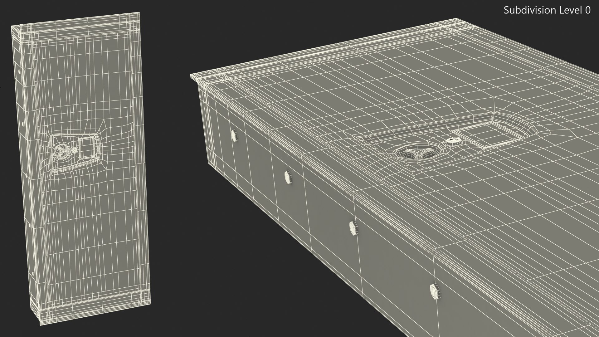 Wall Built In Gun Safe 3D Model - TurboSquid 1848531