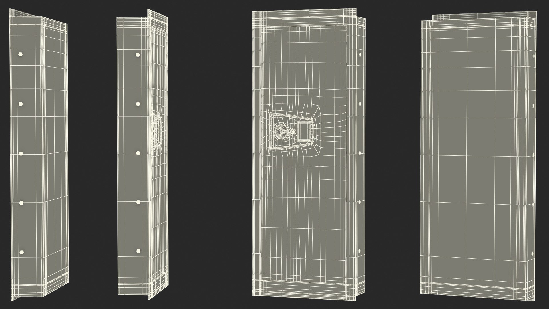 Wall Built In Gun Safe 3D Model - TurboSquid 1848531