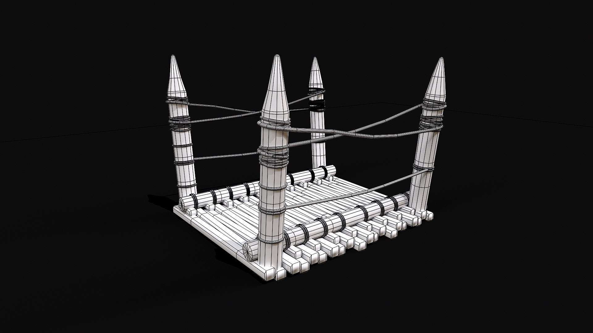 3D Modular Viking Bridge 1 Model - TurboSquid 2358055