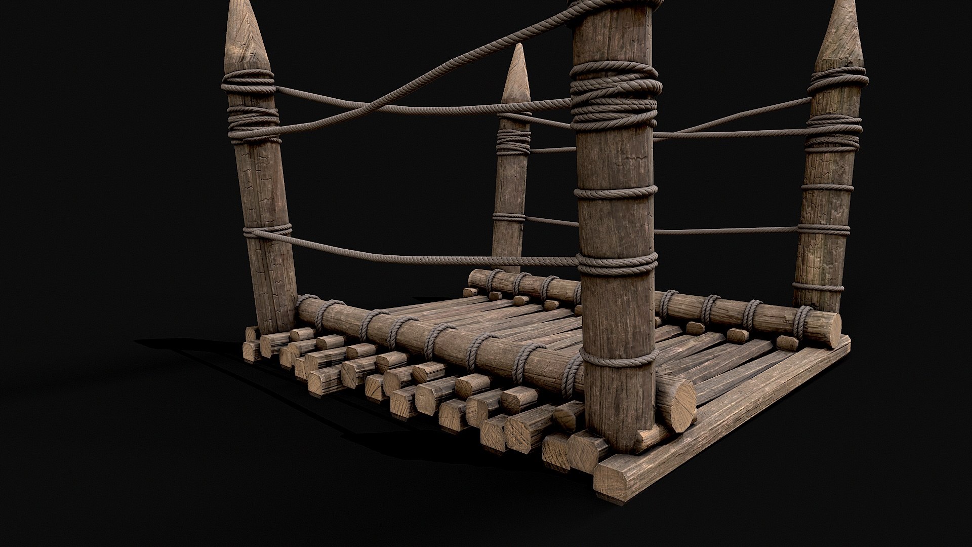 3D Modular Viking Bridge 1 Model - TurboSquid 2358055