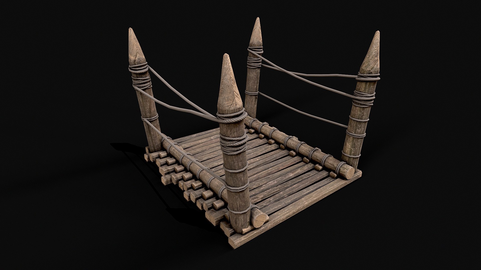 3D Modular Viking Bridge 1 Model - TurboSquid 2358055
