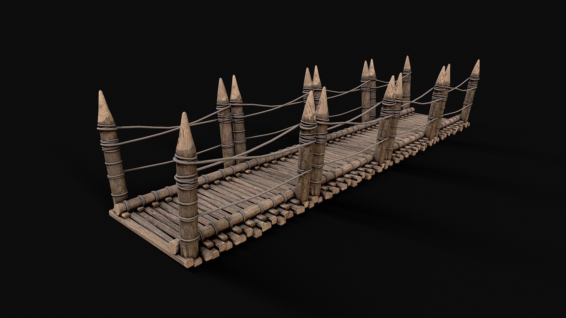 3D Modular Viking Bridge 1 Model - TurboSquid 2358055