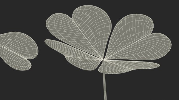 Green clover plant set 3D - TurboSquid 1584161