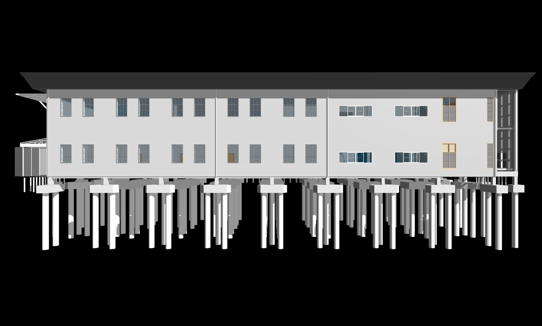 Laboratory Building In REVIT 24R05 3D - TurboSquid 2297348