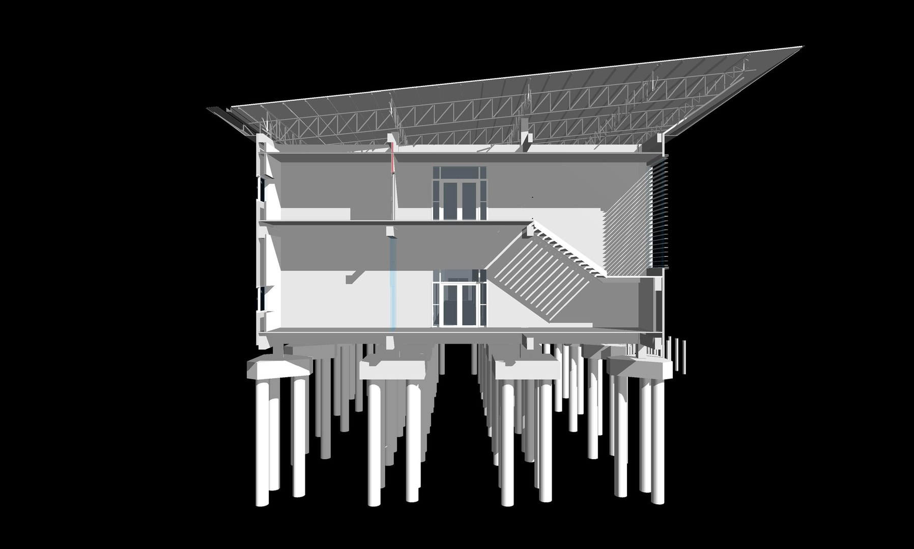 Laboratory Building In REVIT 24R05 3D - TurboSquid 2297348