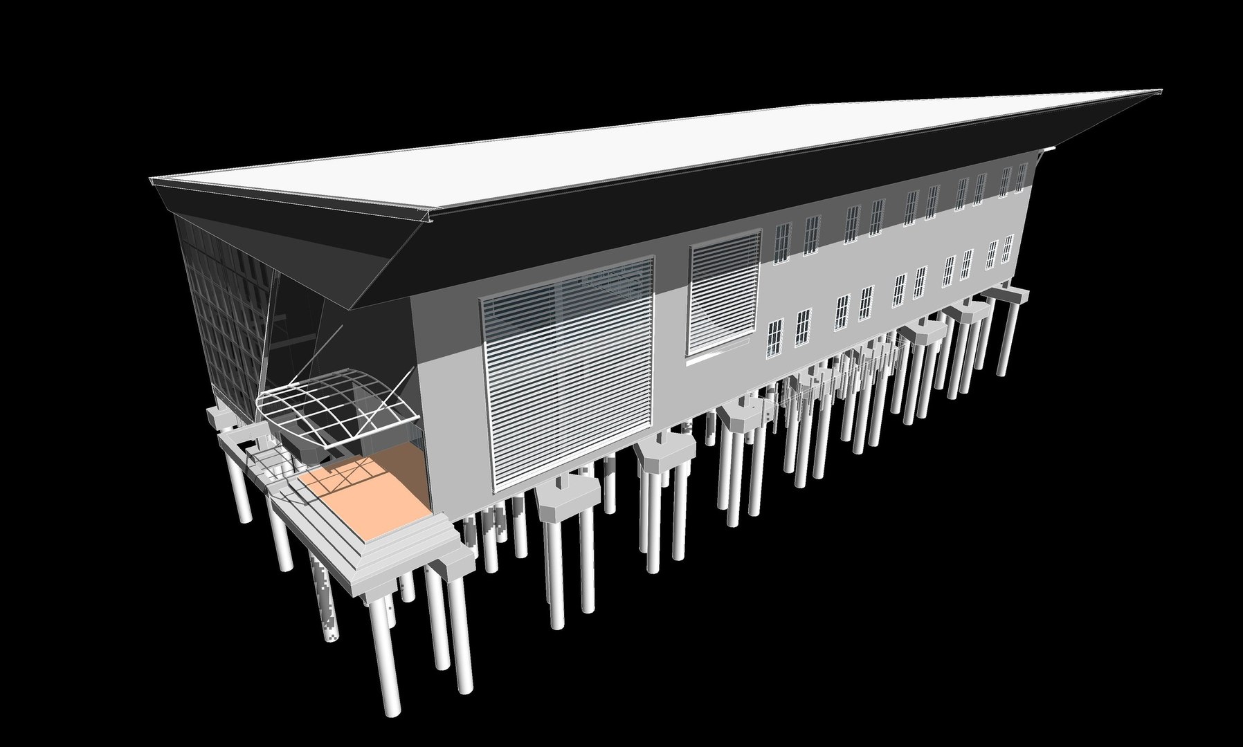 Laboratory Building In REVIT 24R05 3D - TurboSquid 2297348