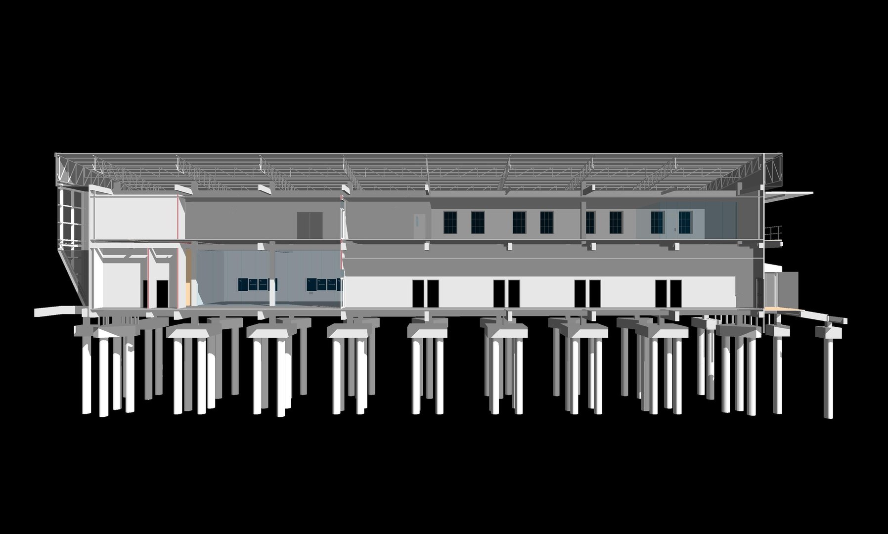 Laboratory Building In REVIT 24R05 3D - TurboSquid 2297348