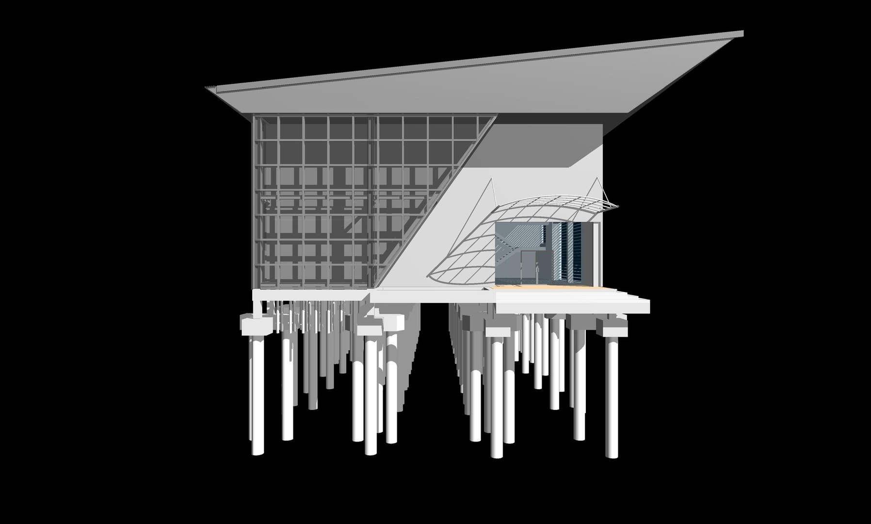 Laboratory Building In REVIT 24R05 3D - TurboSquid 2297348