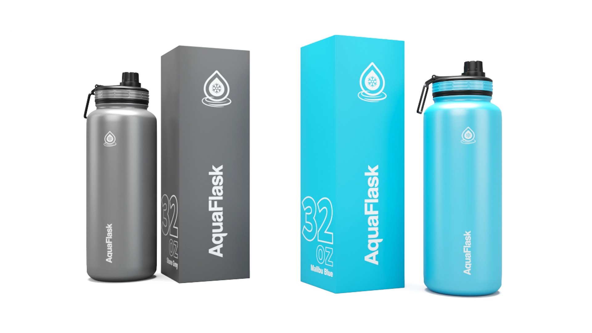 Aqua Flask 32 Oz 3D Model - TurboSquid 1932202